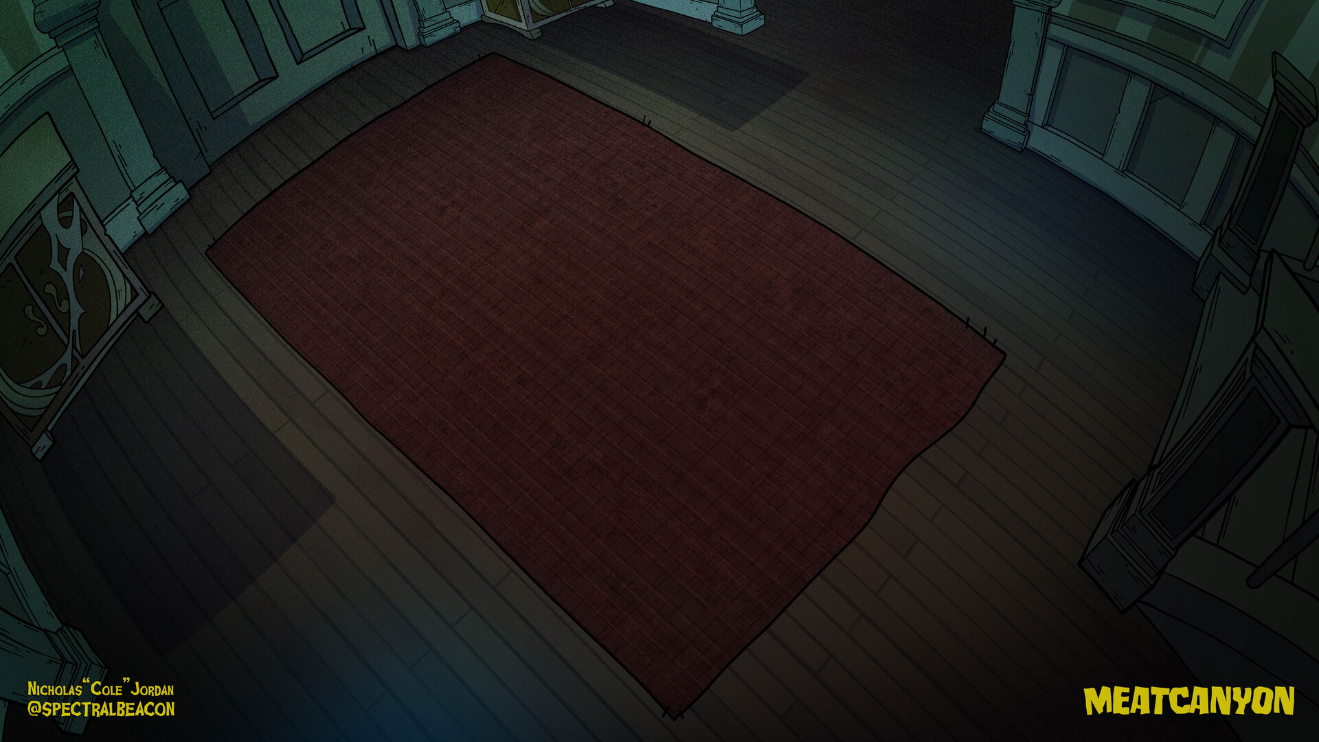 Nicholas (Cole) Jordan - "GHOST HUNTERS | Melvins Macabre" Background Art