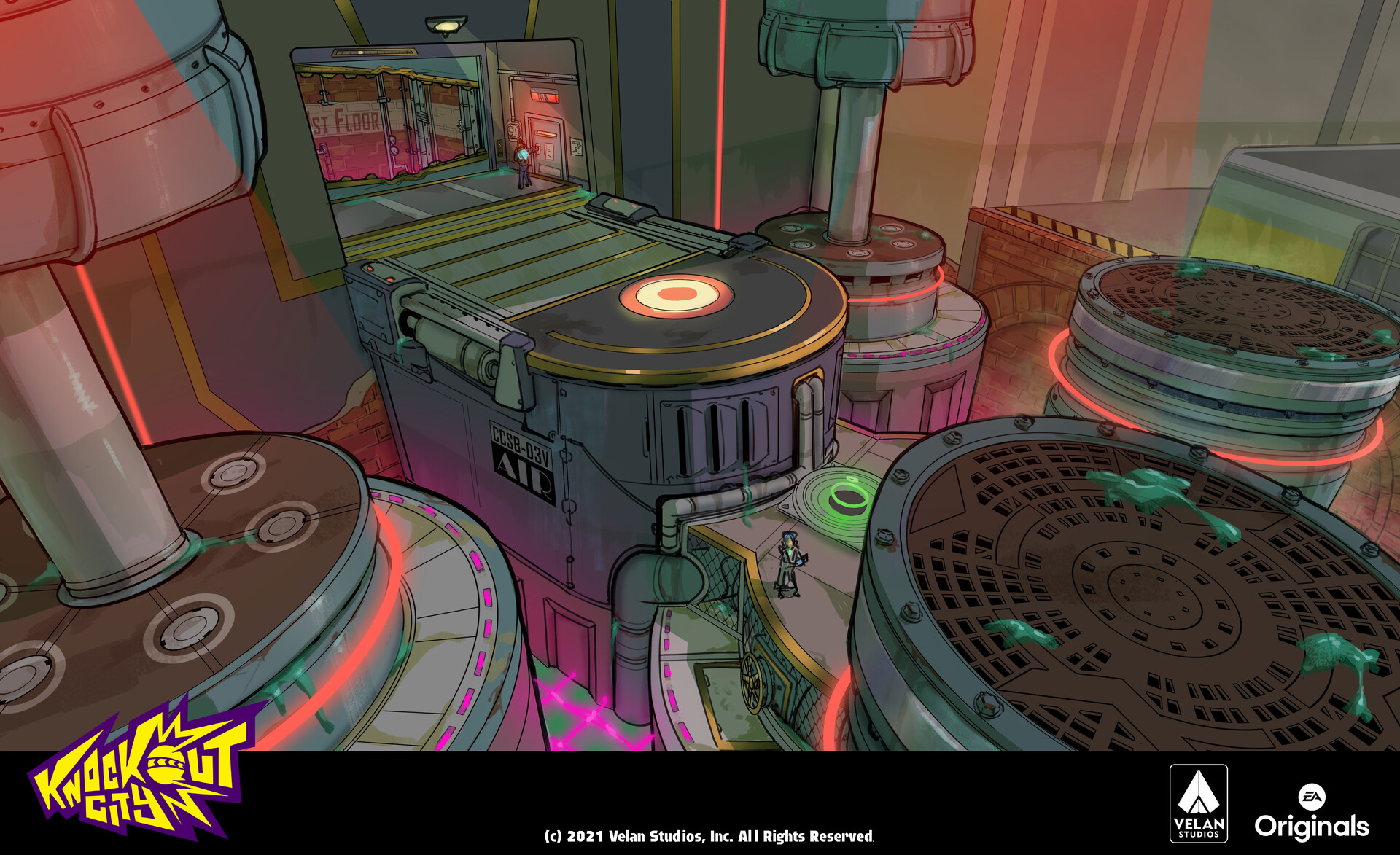 Cory Hamilton - Knockout City- Megpie Tower Concept