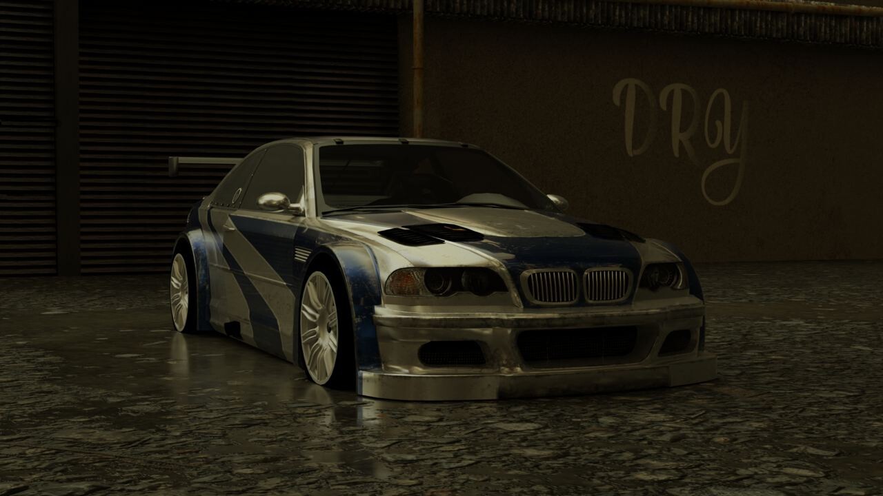 ArtStation - BMW M3 GTR NFS MW 2005;