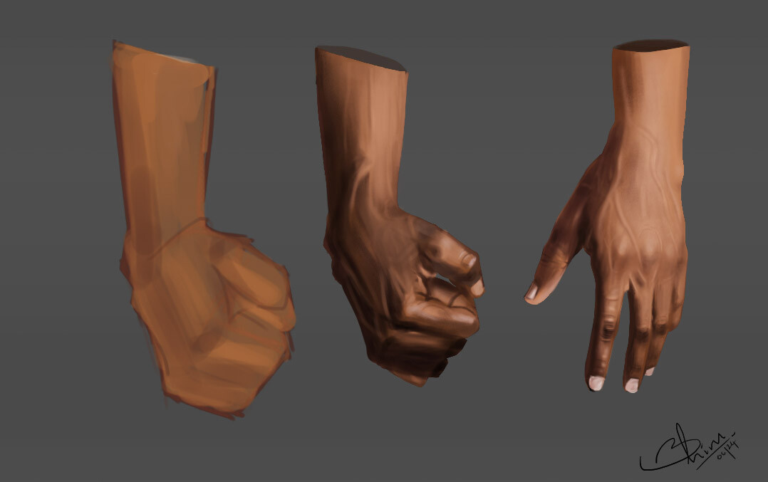 ArtStation - hands study of 2D works