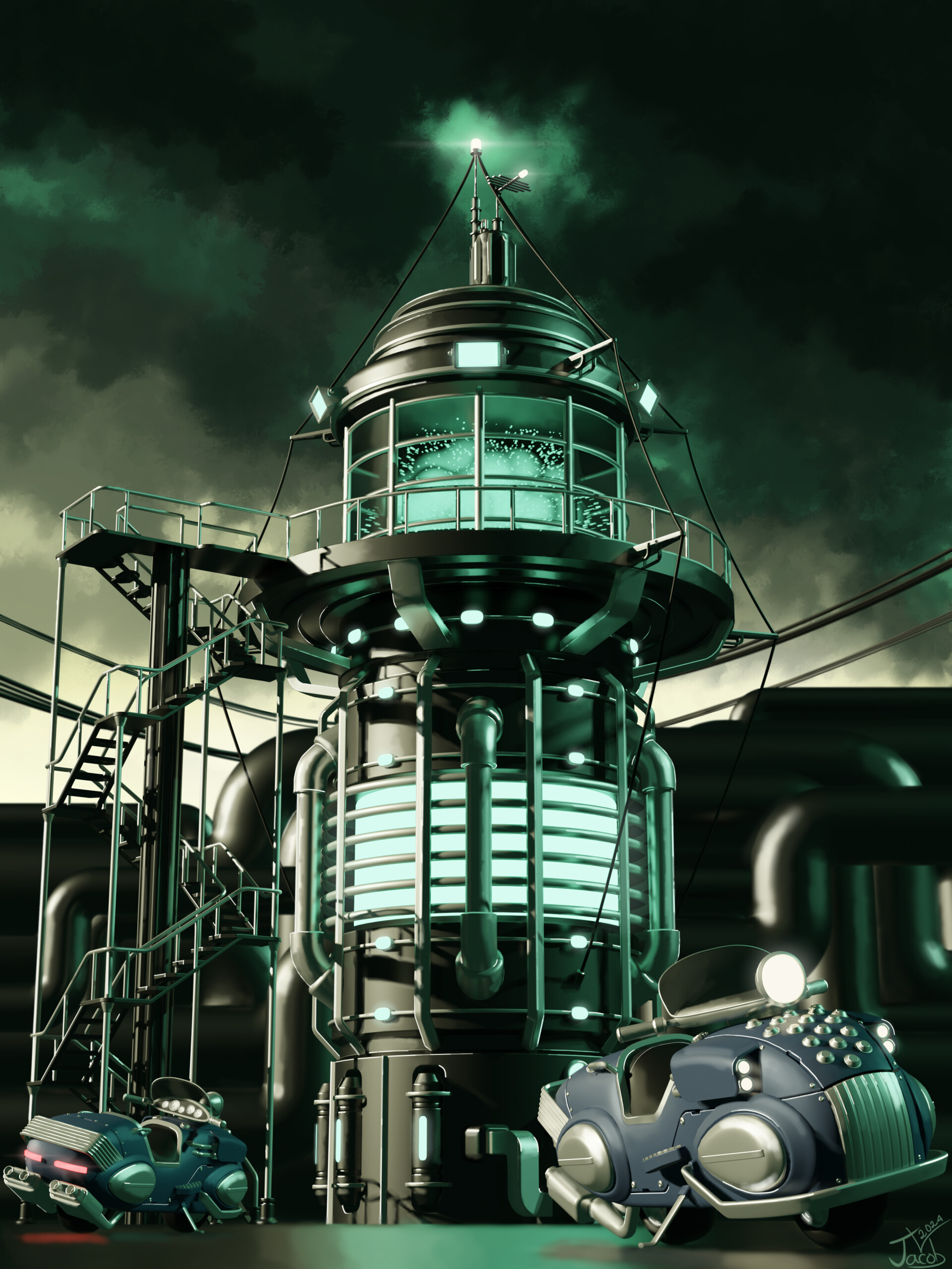 ArtStation - Somewhere in Midgar - Final Fantasy 7 Inspired