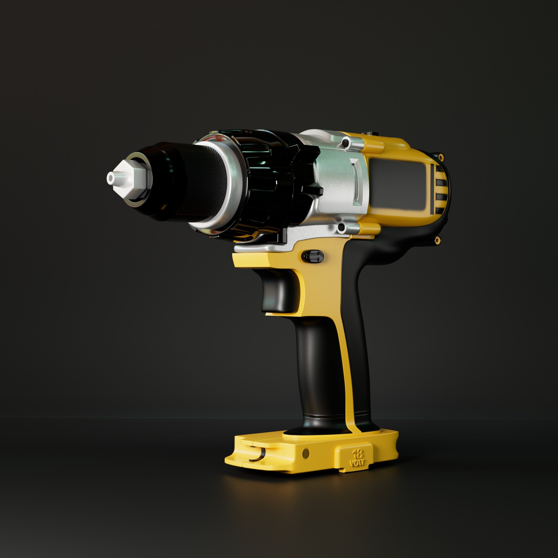 ArtStation - Drill Machine Driver 3D Model