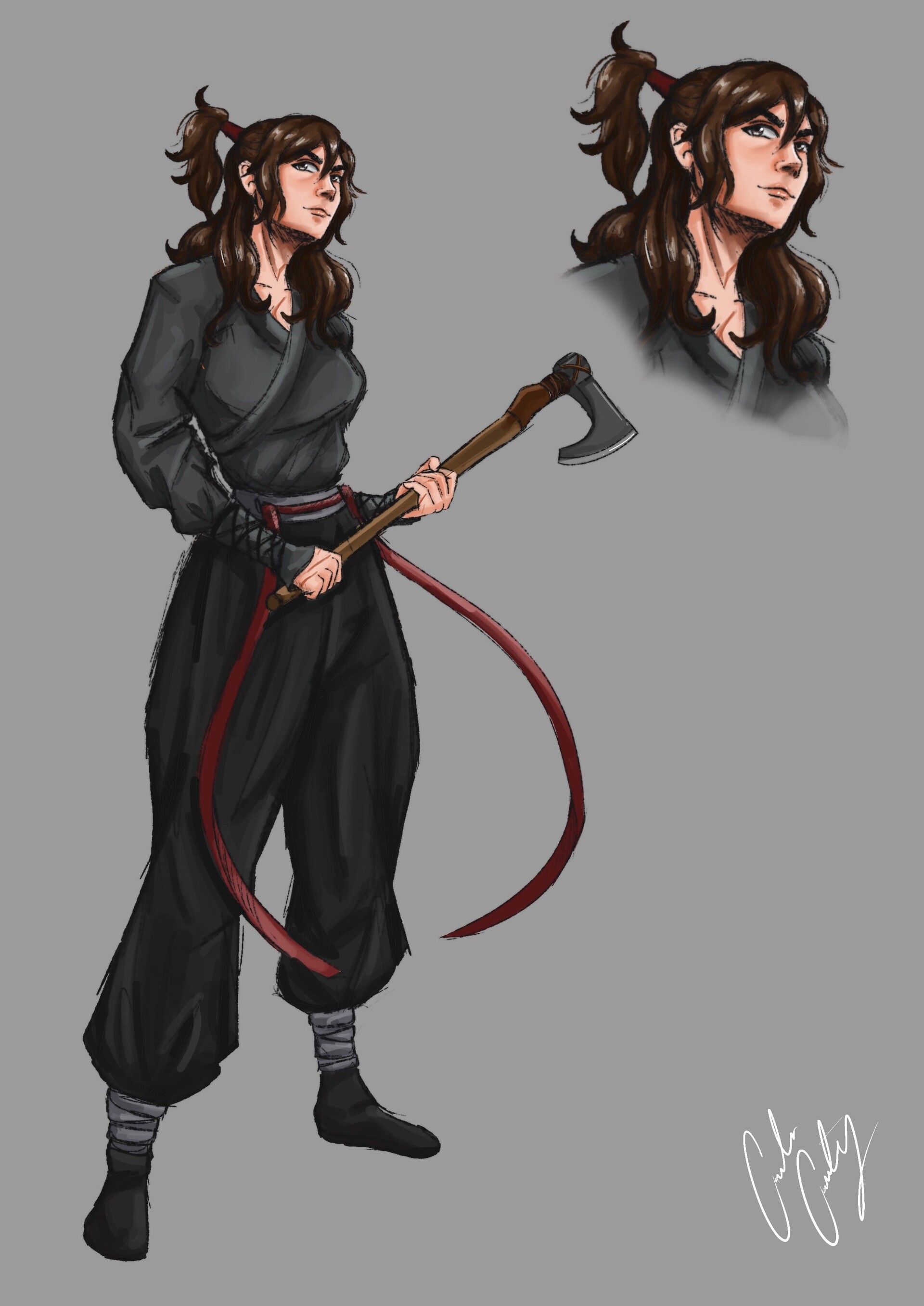 ArtStation - Samurai inspired Character Design