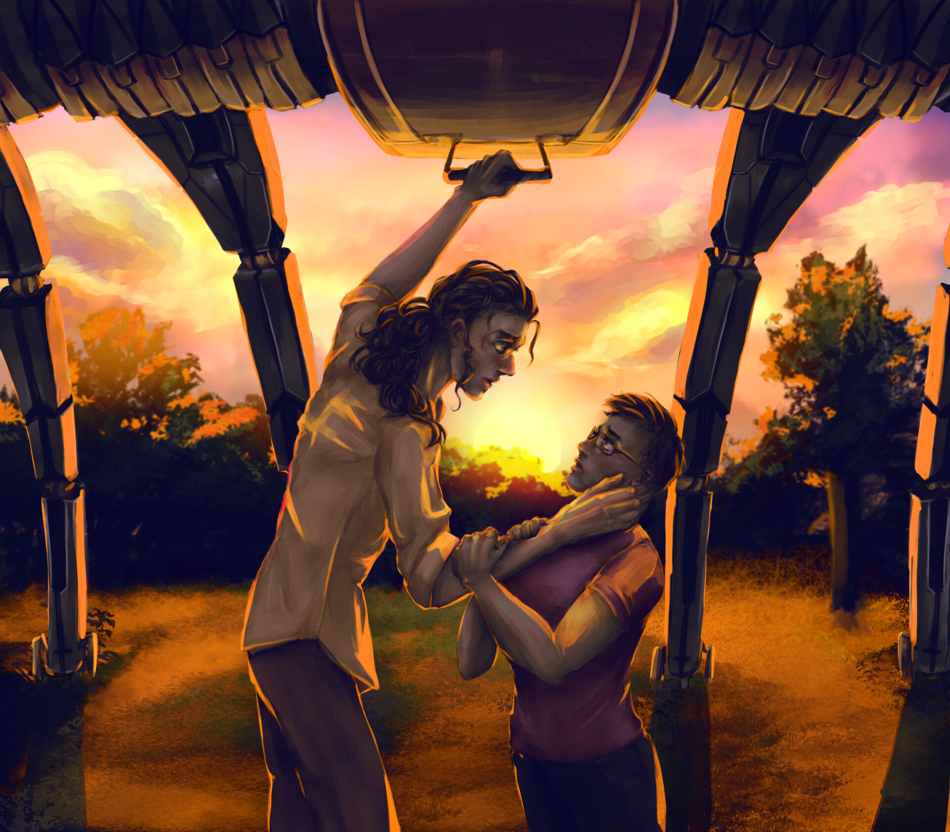 ArtStation - Sunset Centipede mech