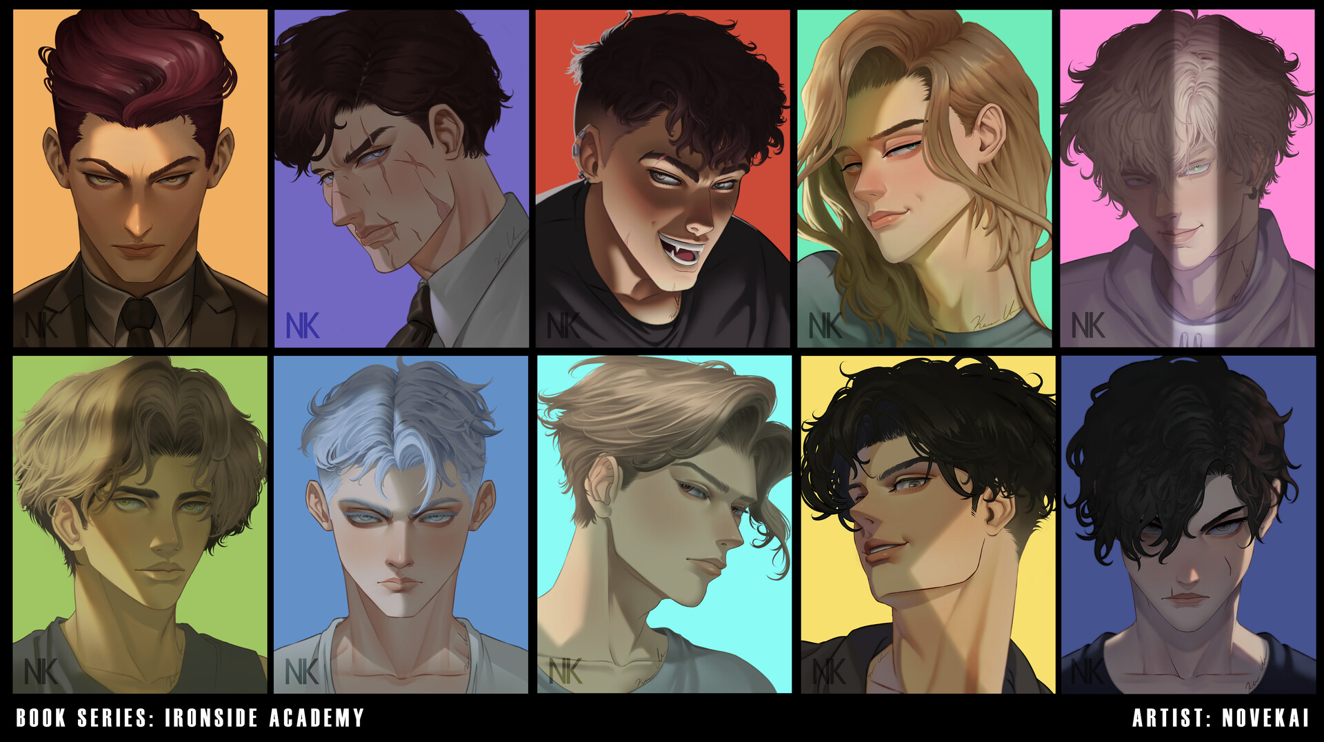 Kai Ussin - Social Media Character Portraits Graphics for Ironside Academy