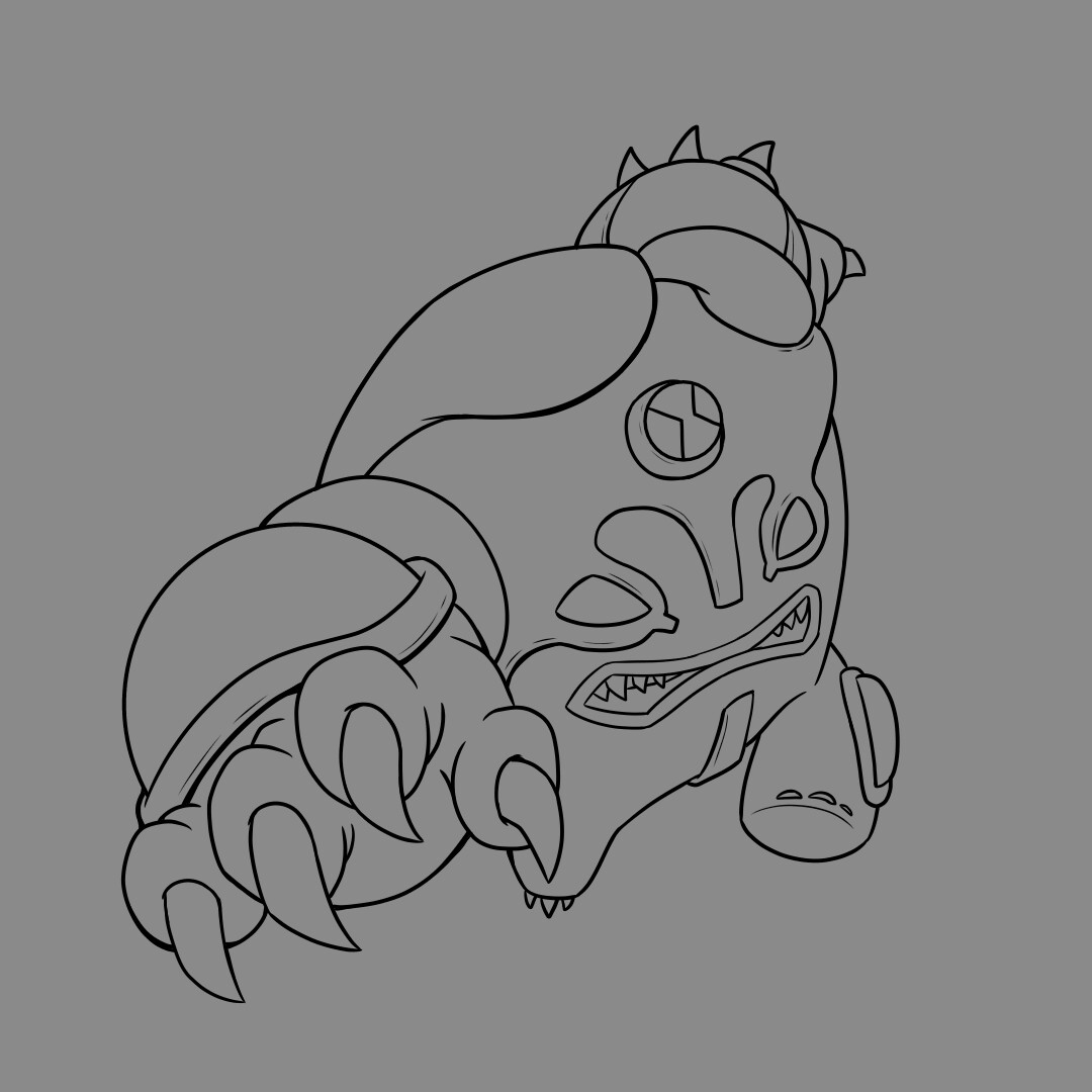 ben 10 coloring pages cannonbolt