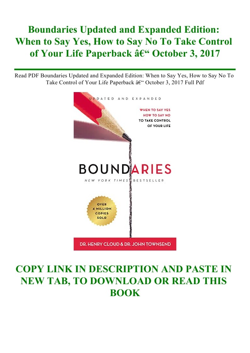 ArtStation - Read PDF Boundaries Updated and Expanded Edition When to Say Yes How