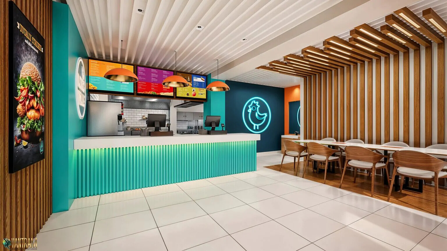 ArtStation - Architectural Delights: Chicken Restaurant Designs in Mumbai