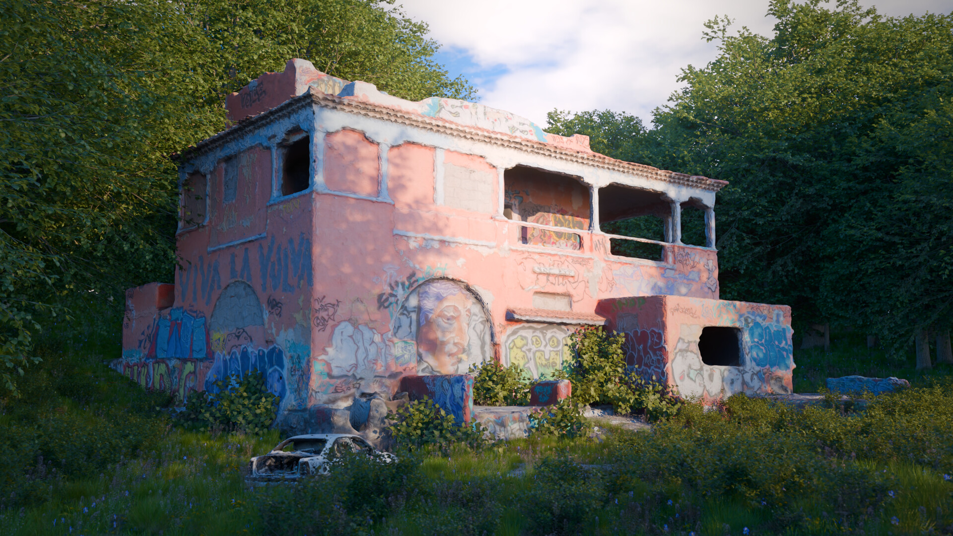 ArtStation - Overgrown Abandoned Building