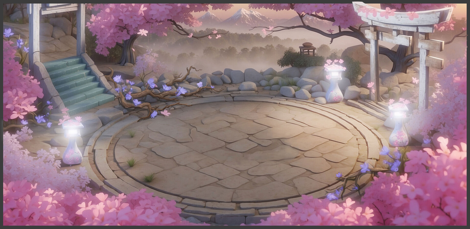 ArtStation - Background for battle (fight game)