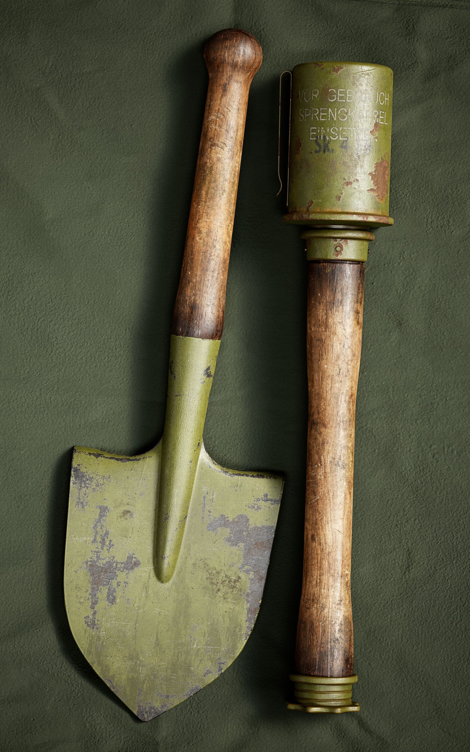 ArtStation - Stielhandgranate M-24 and sapper shovel