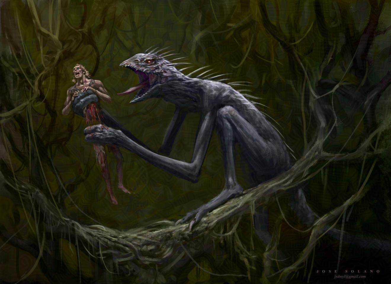 ArtStation - The swamp of death.