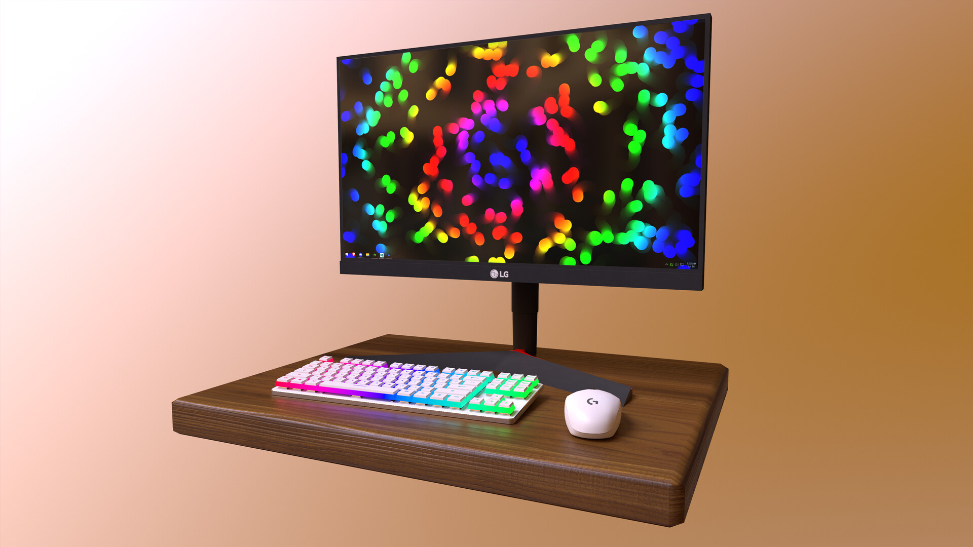 ArtStation - Keyboard and Monitor
