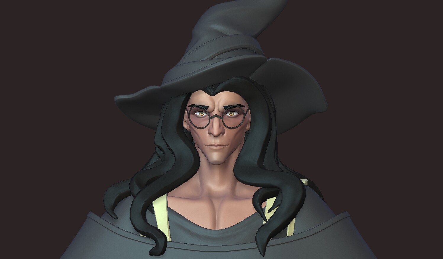 ArtStation - Stylized mage sculpt