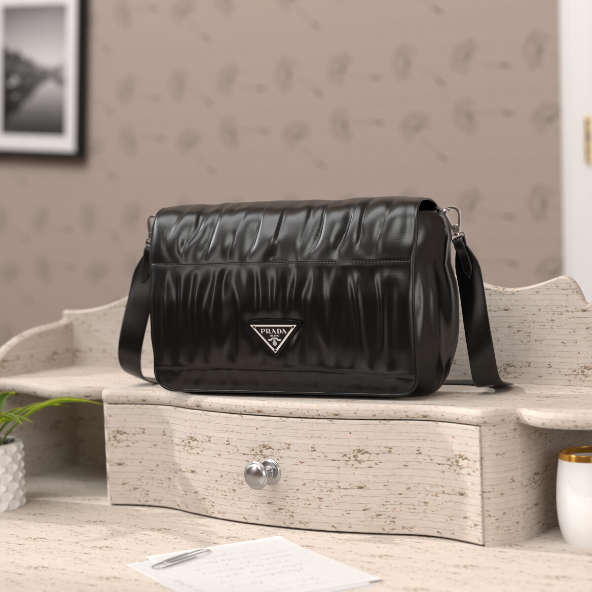 ArtStation - Prada Handbag Lifestyle 3D Renders