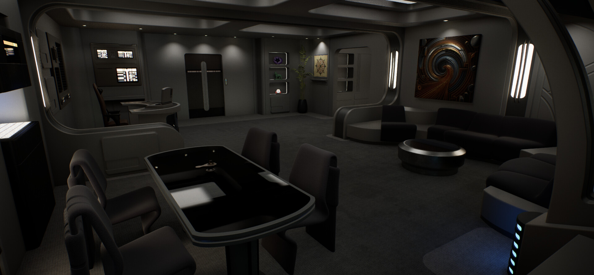 Daniel Korican Portfolio - Crew Quarters (Janeway, Chakotay, B'Elanna)