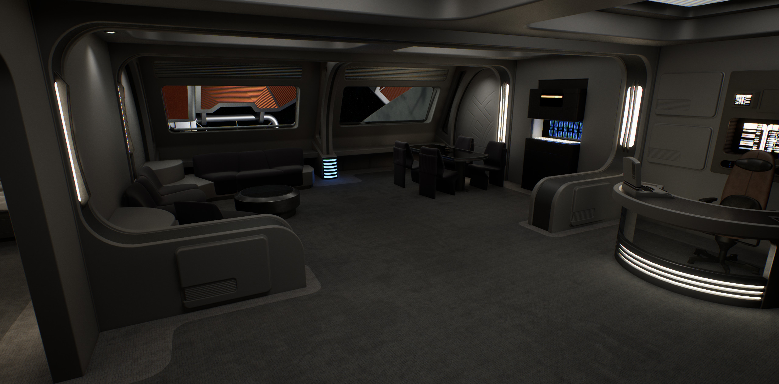 Daniel Korican Portfolio - Crew Quarters (Janeway, Chakotay, B'Elanna)