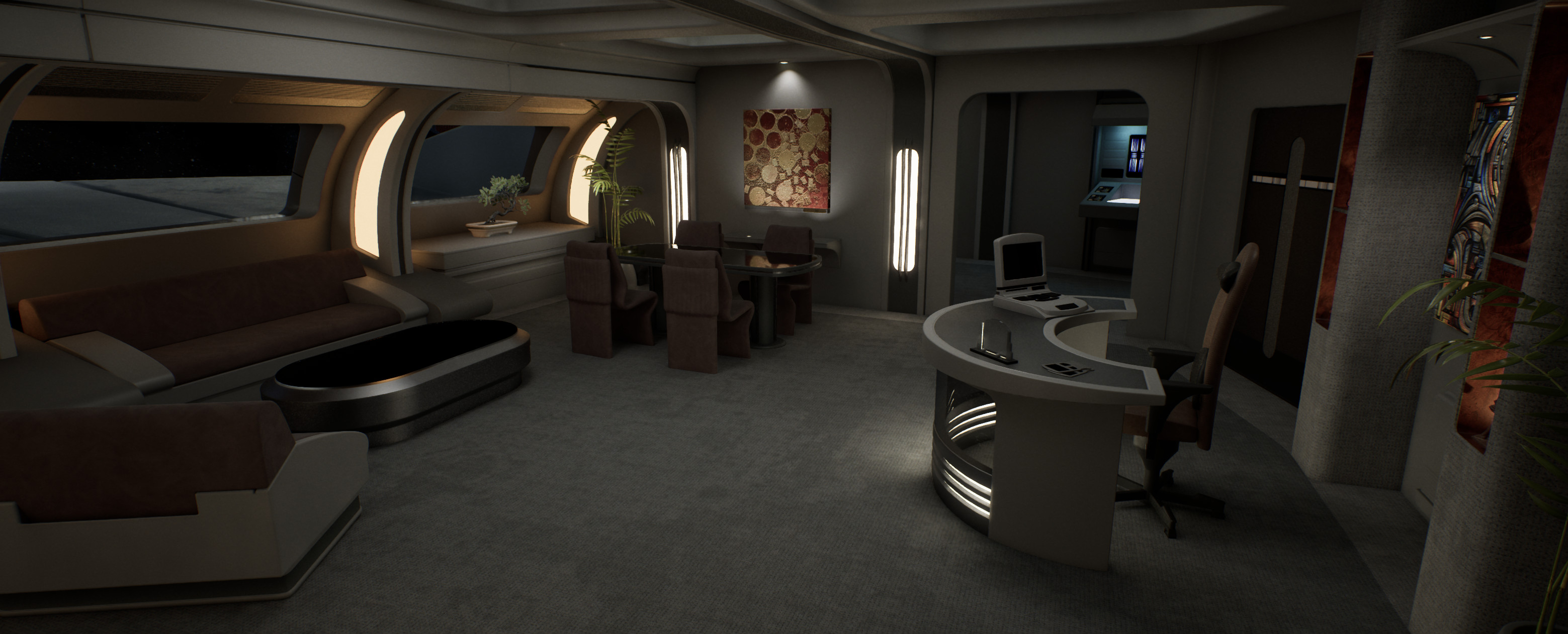 Daniel Korican Portfolio - Crew Quarters (Janeway, Chakotay, B'Elanna)