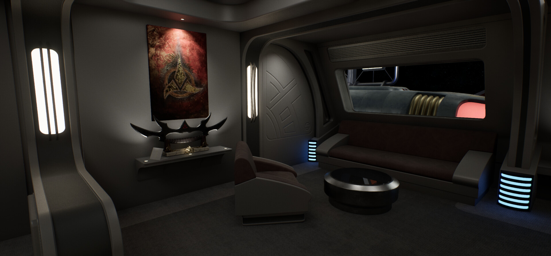 Daniel Korican Portfolio - Crew Quarters (Janeway, Chakotay, B'Elanna)