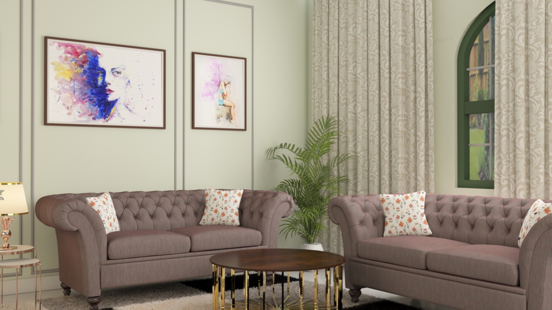 ArtStation - 3D Living Room Interior design