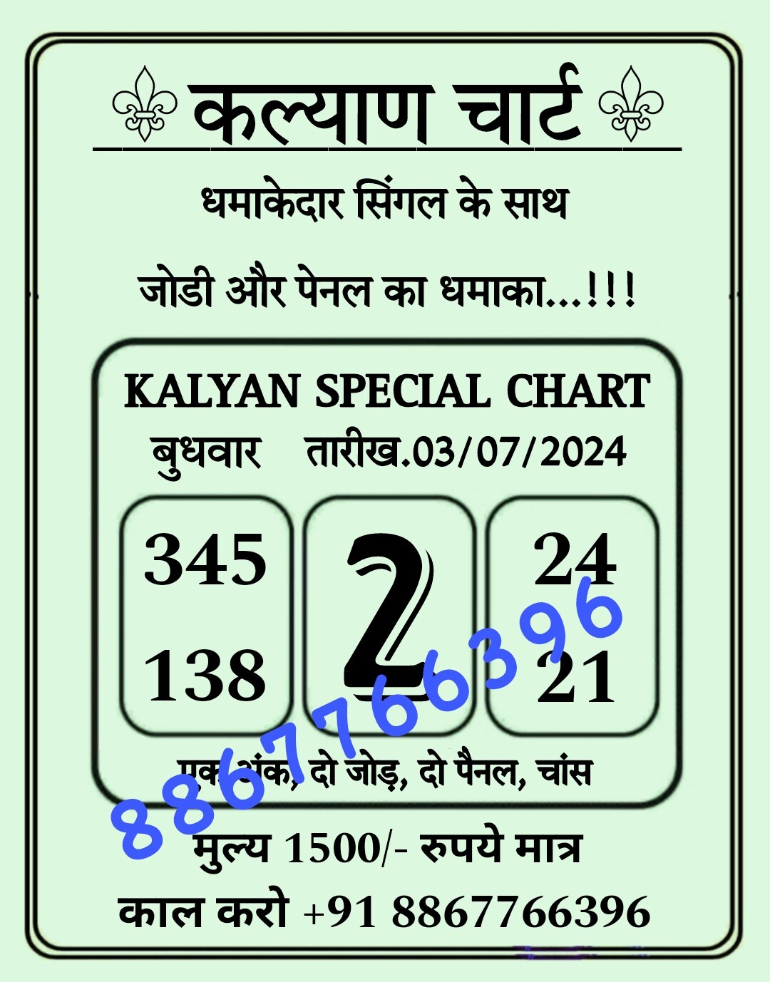 20 chart matka