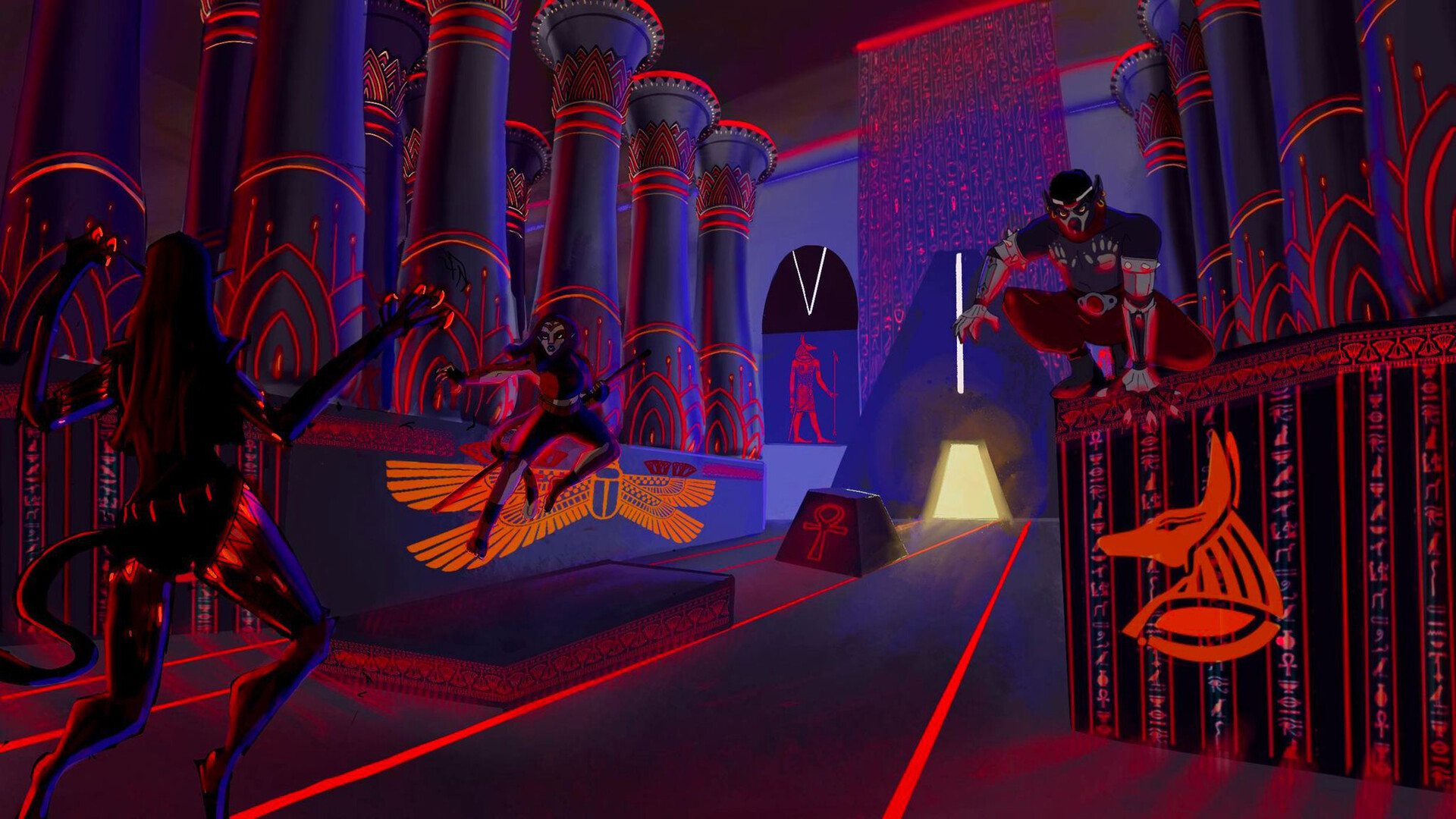 ArtStation - Cyber-Egyptian Boss Fight