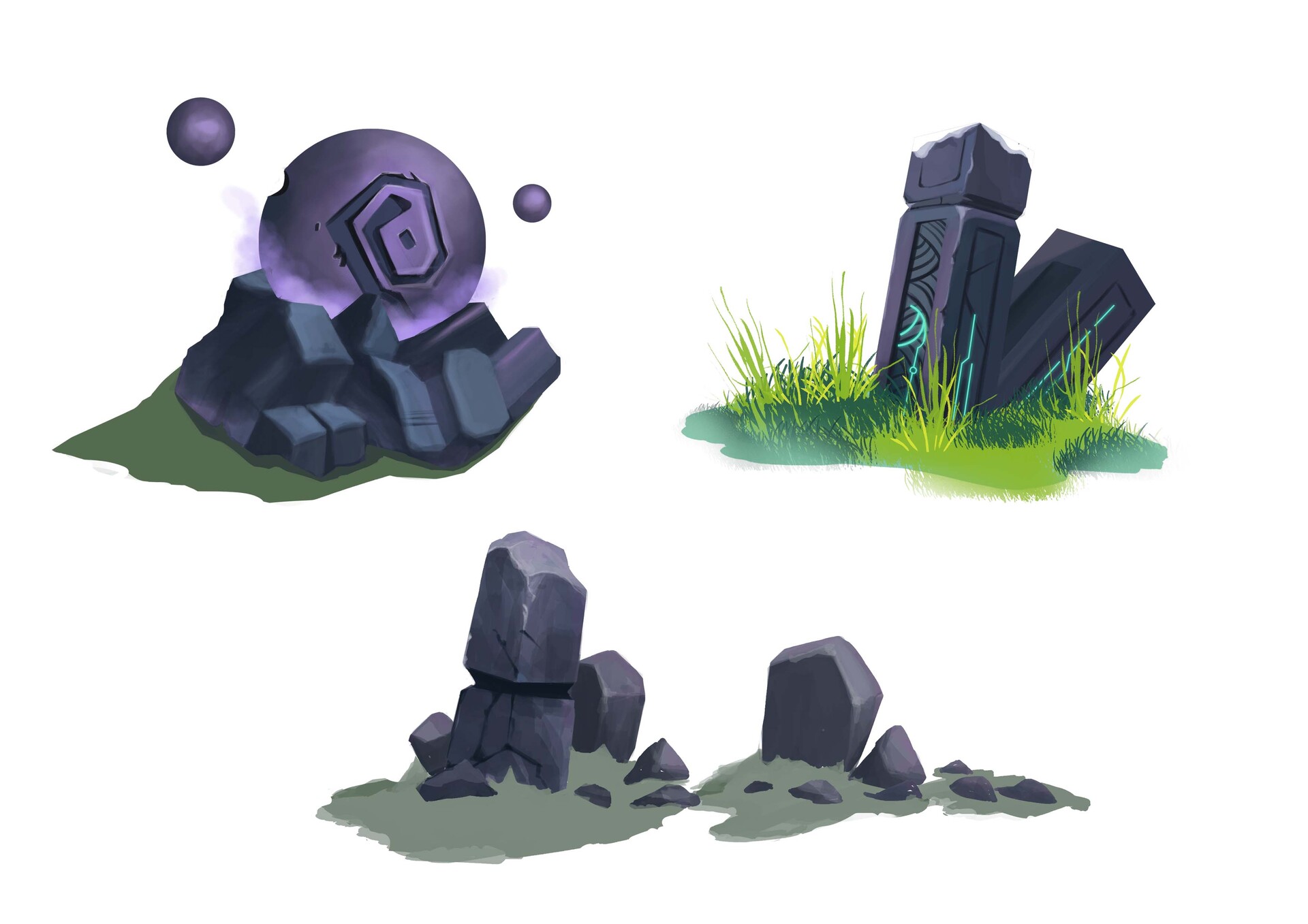 ArtStation - 2d Realistic gaming props