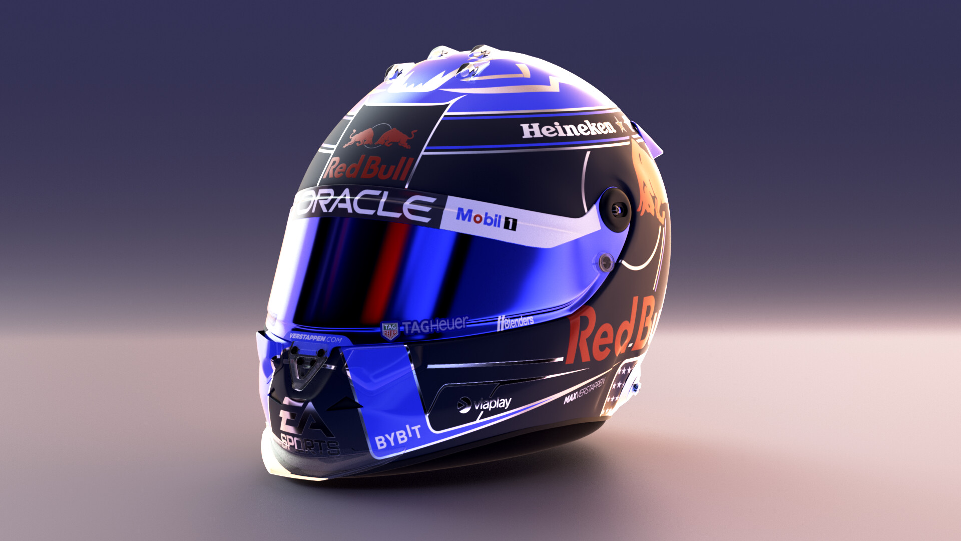 ArtStation - Red Bull Formula One Helmet