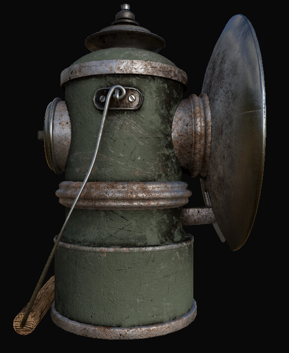 ArtStation - Props for "Survey Drone 15" (Gas Lamp, Casette Tape ...
