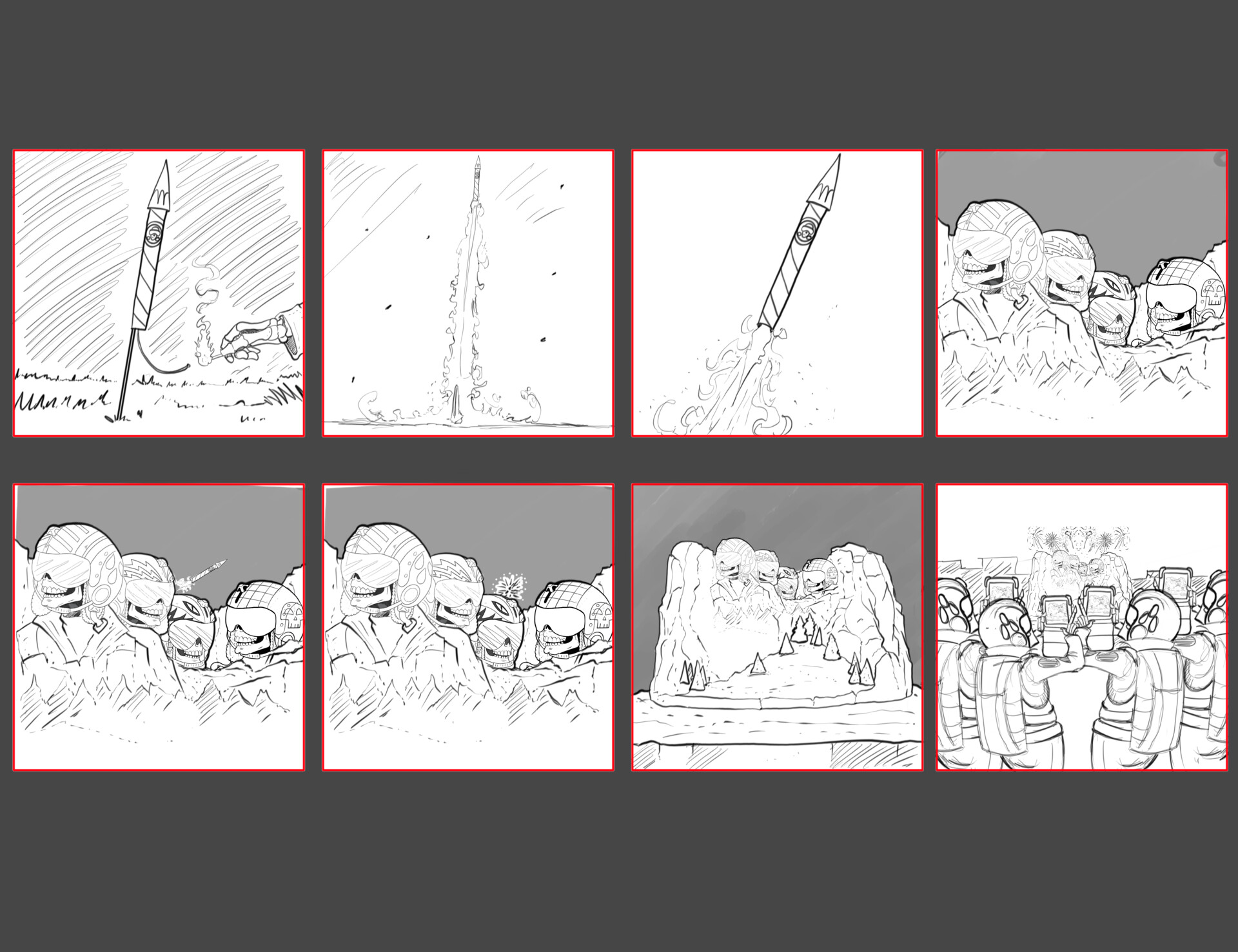 Sean Tourangeau - Mt Force More storyboards