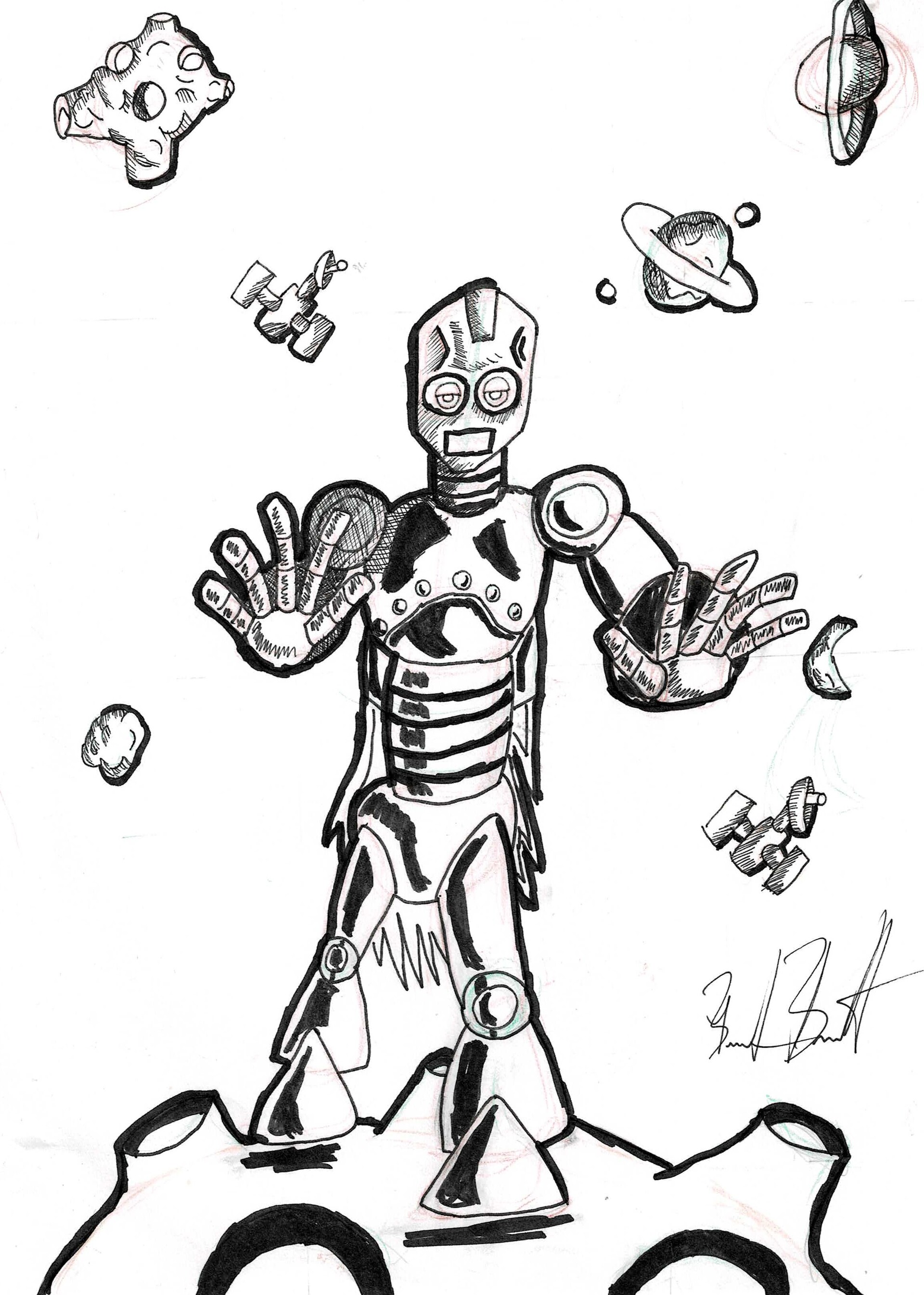 ArtStation - Robot Inks and Shadows