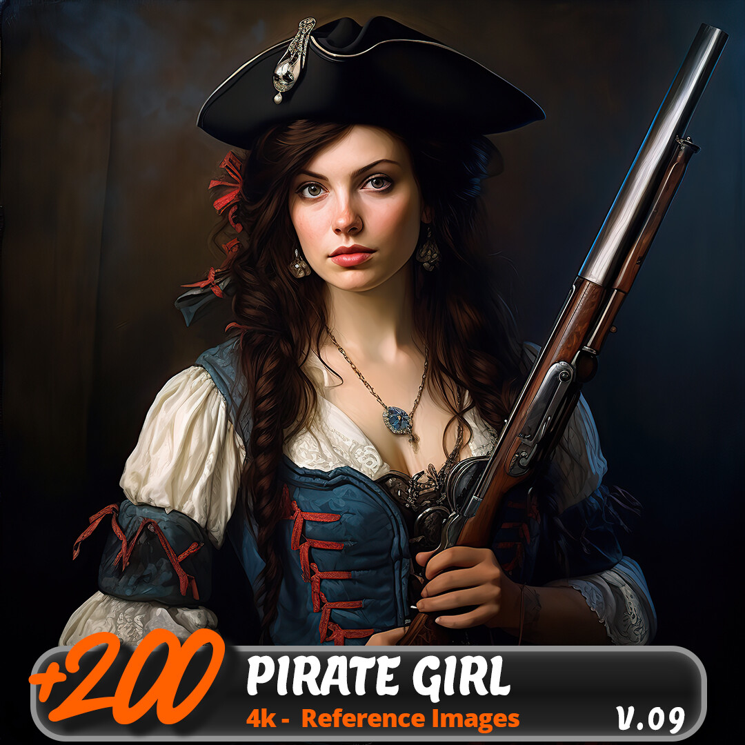 ArtStation - PIRATE GIRL VOL .09/ 4K/ Reference Image