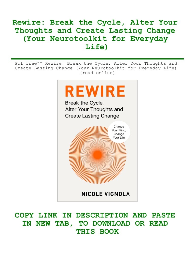 ArtStation - Pdf free^^ Rewire Break the Cycle Alter Your Thoughts and Create Lasting Change ...