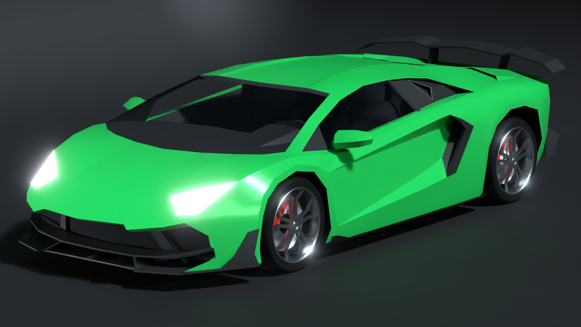 ArtStation - Low-Poly Lamborghini Aventador