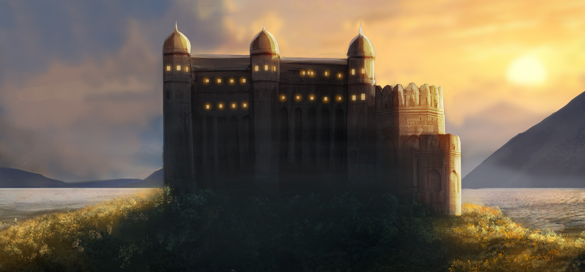 ArtStation - Indian castle Quick Concept