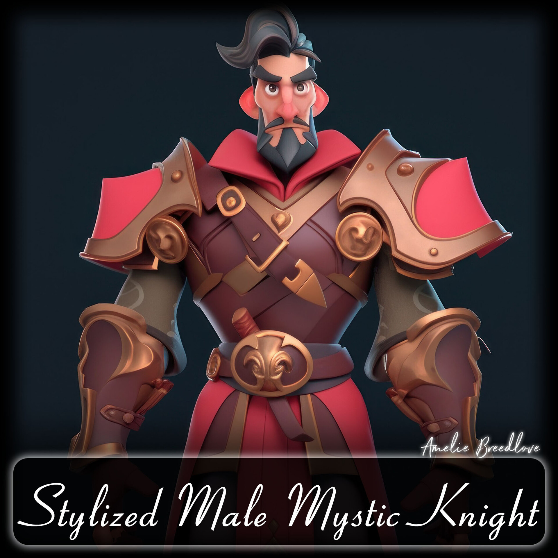 ArtStation - 200 Stylized Male Mystic Knight Reference Pack | 4K | v.141