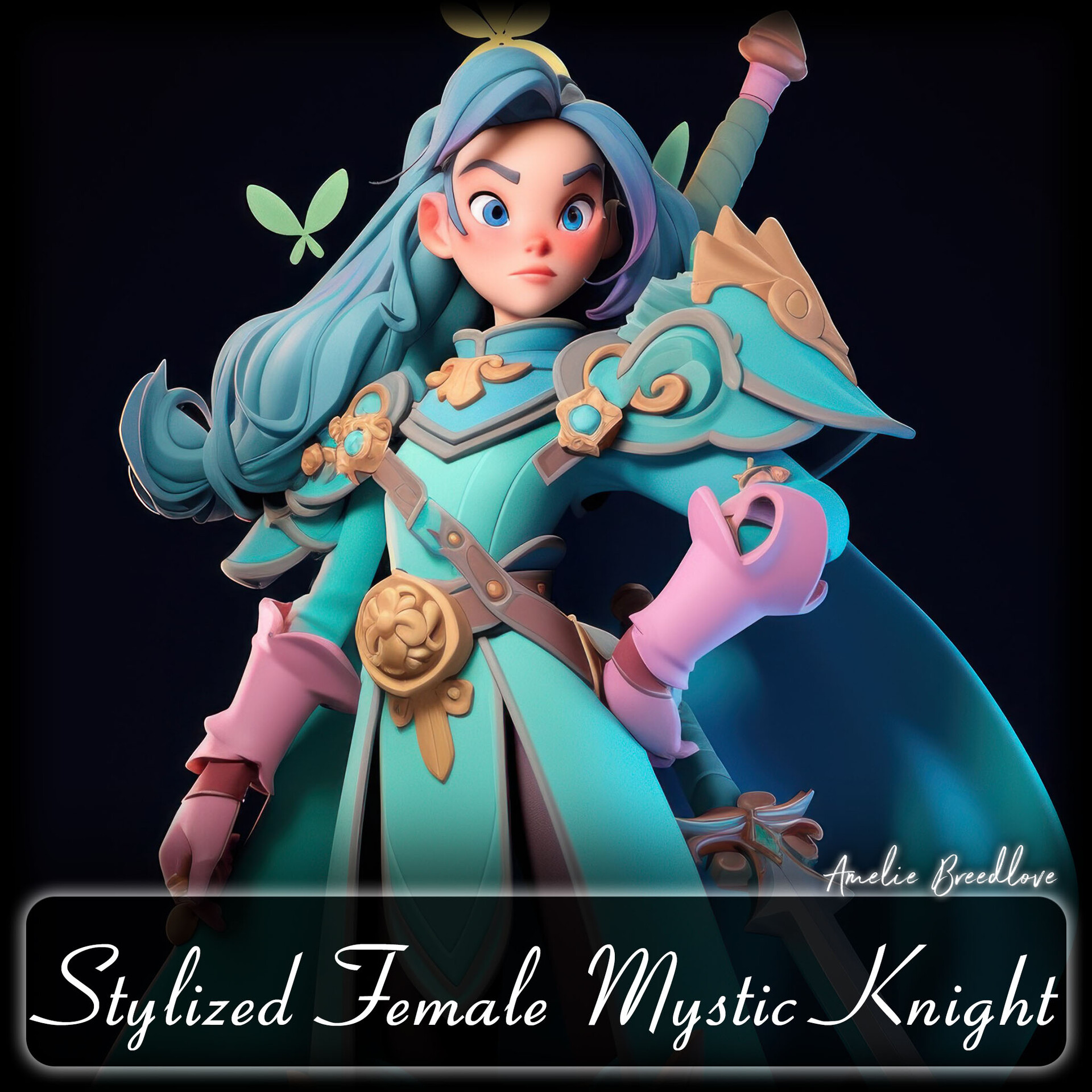 ArtStation - 200 Stylized Female Mystic Knight Reference Pack | 4K | v.142