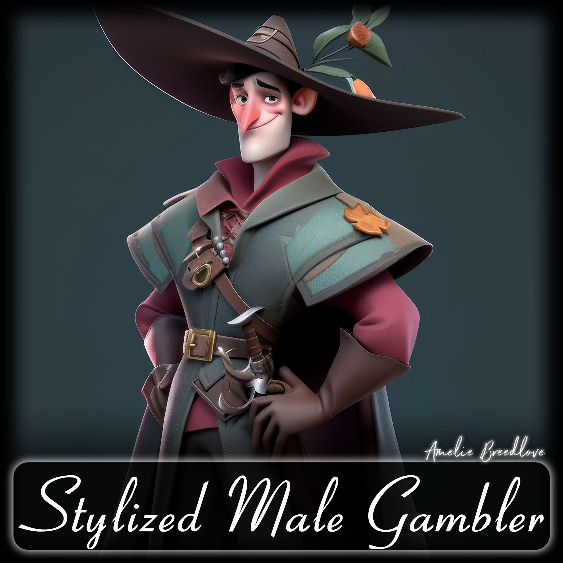 ArtStation - 200 Stylized Male Gambler Reference Pack | 4K | v.159