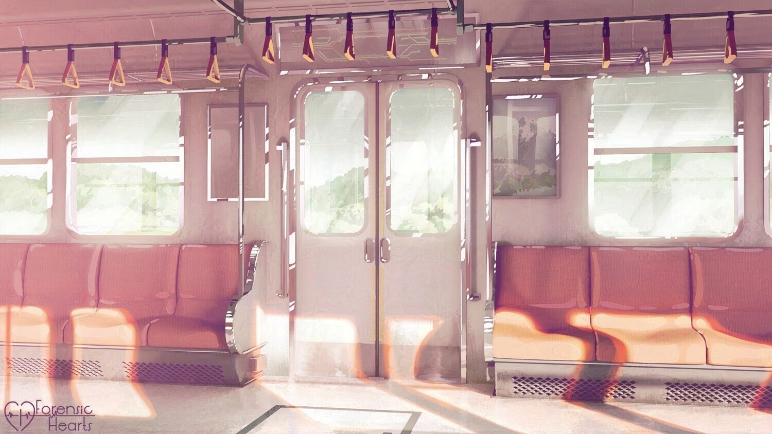 ArtStation - Japanese Train Interior