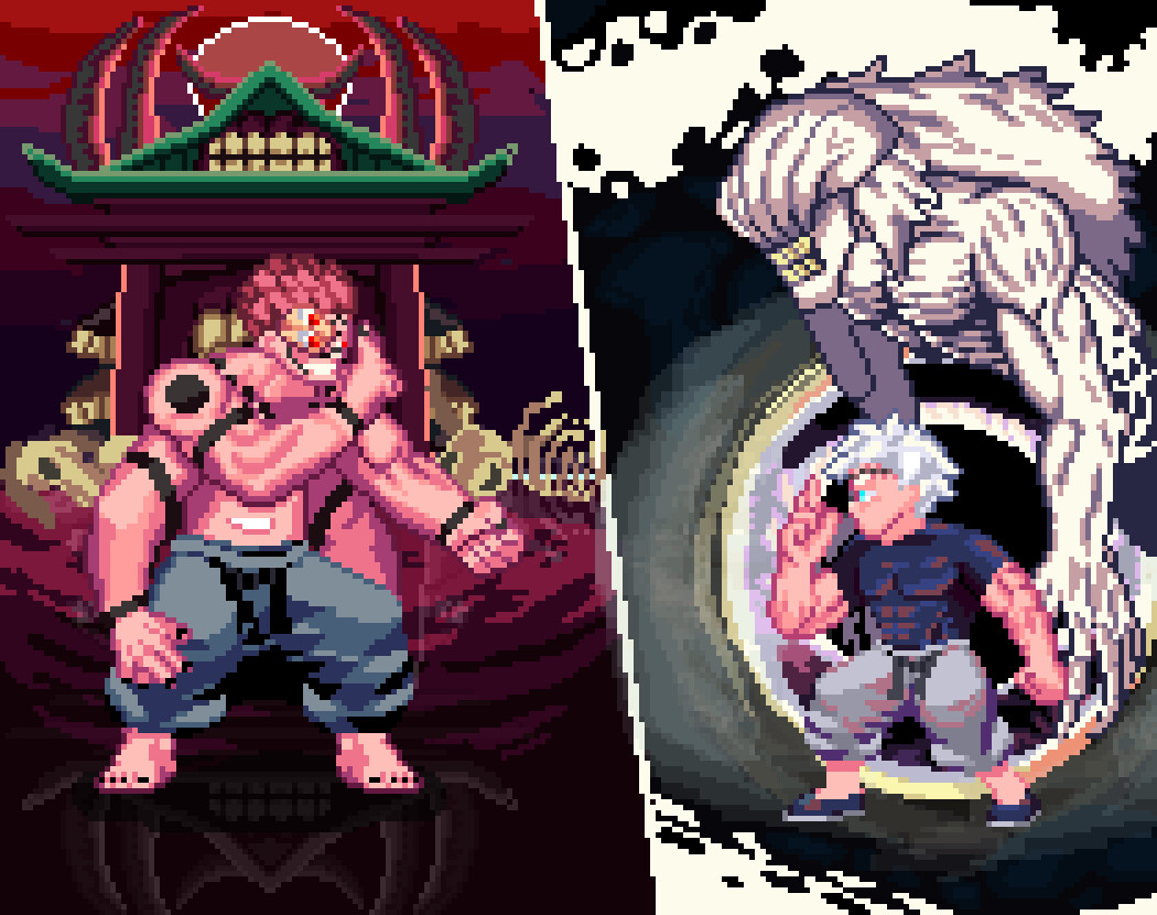 ArtStation - Jujutsu kaisen 263 Yuta vs Sukuna