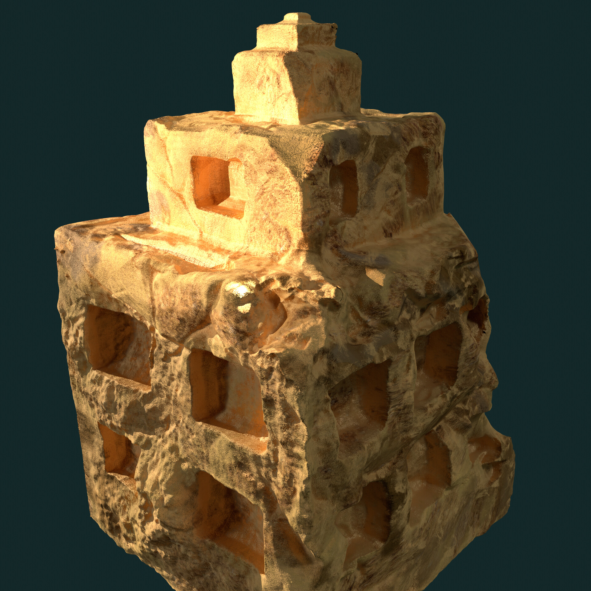 ArtStation - Sandy Ruins, Stylized