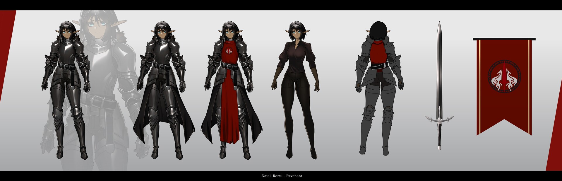ArtStation - Commission Work - Revenant knight Concept