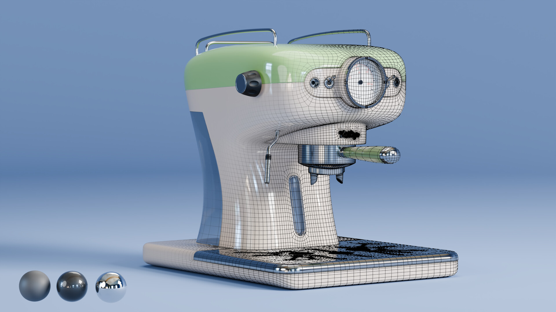 ArtStation - Vintage Coffe Machine