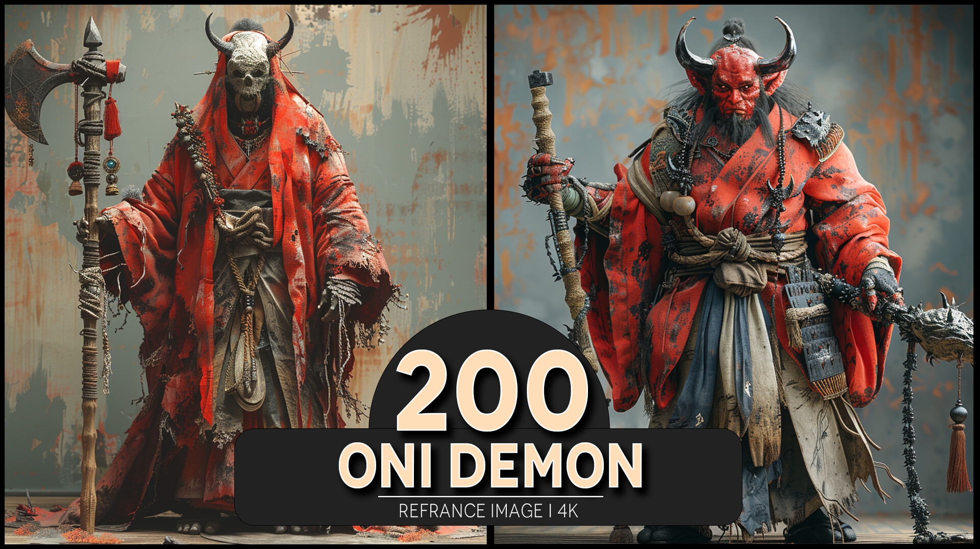 Pixel Ref - Oni Demon 4K Reference/Concept Images