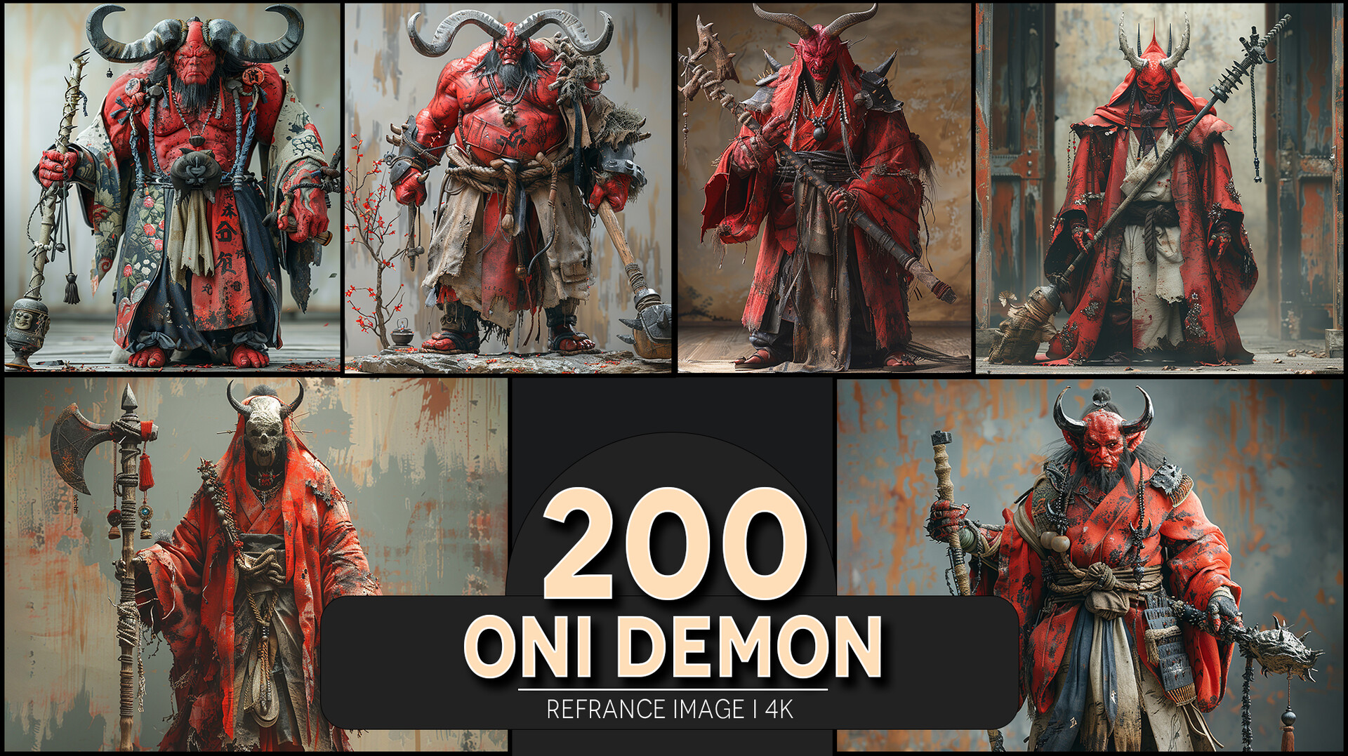 Pixel Ref - Oni Demon 4K Reference/Concept Images