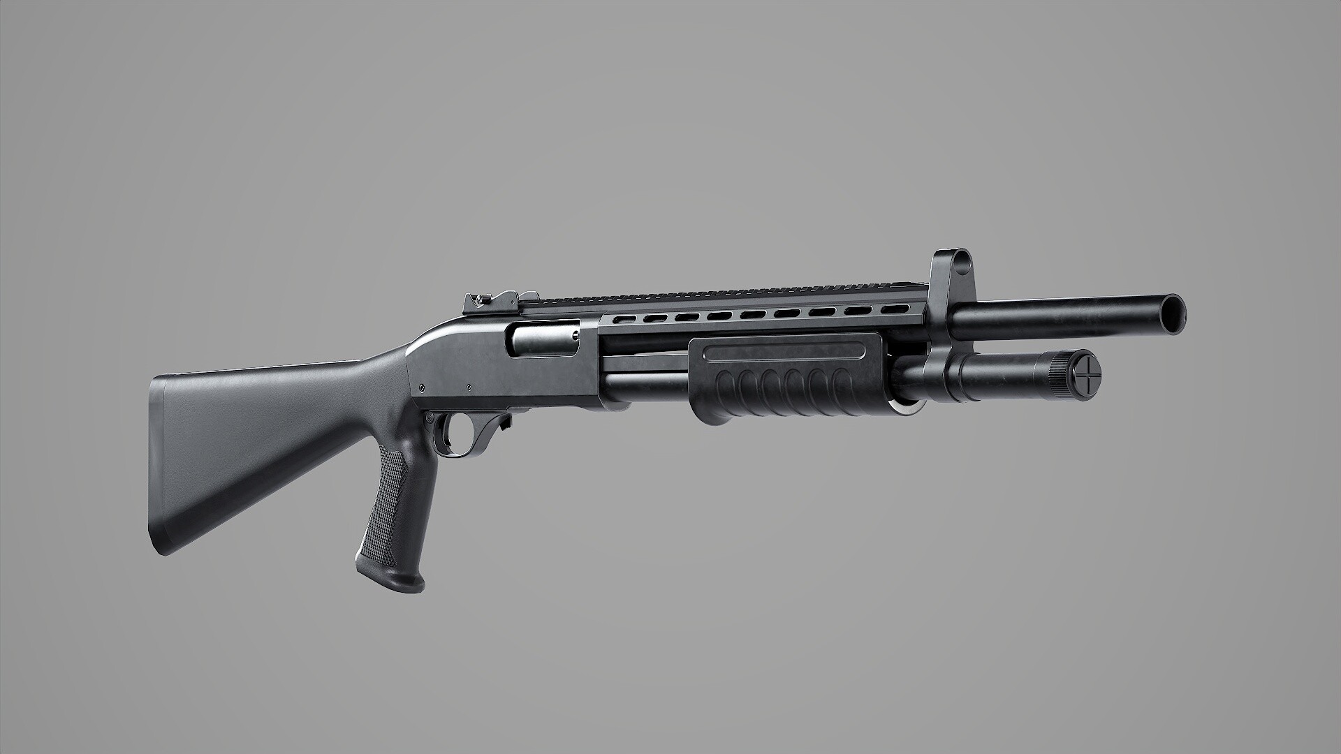 ArtStation - Hawk 12 Gauge YJ12-4 Pump Action Shotgun (Modernized Type ...