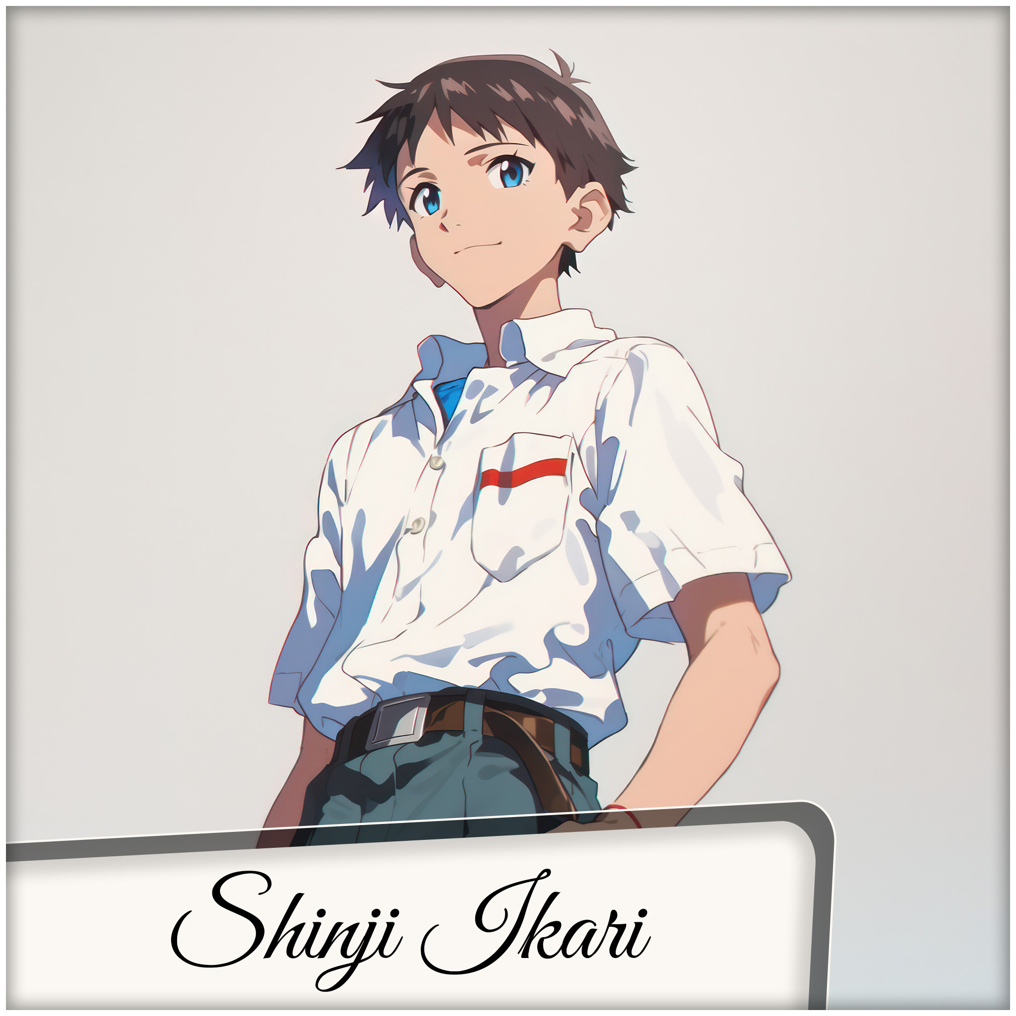 Ferial Studio - 🔹210 Shinji Ikari - Anime Character Reference Image ...