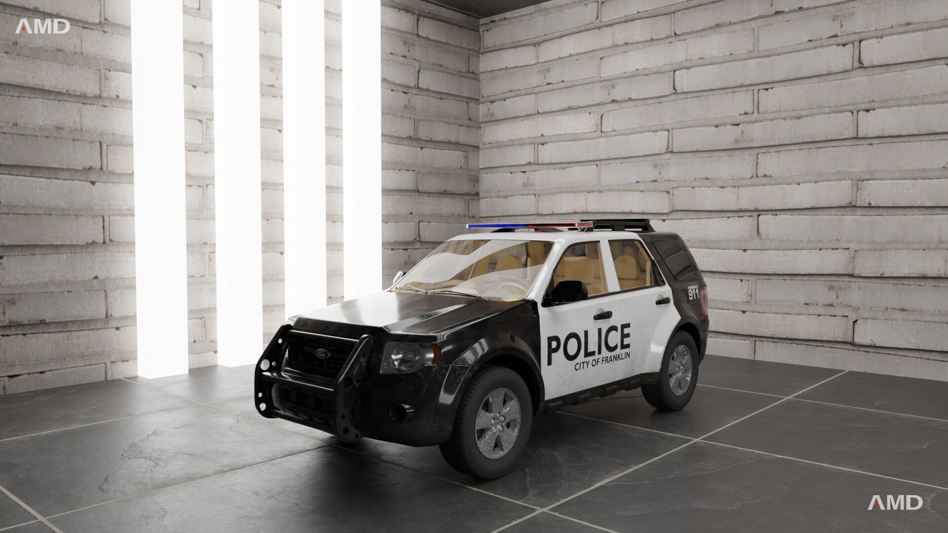 ArtStation - Police Car Rendering