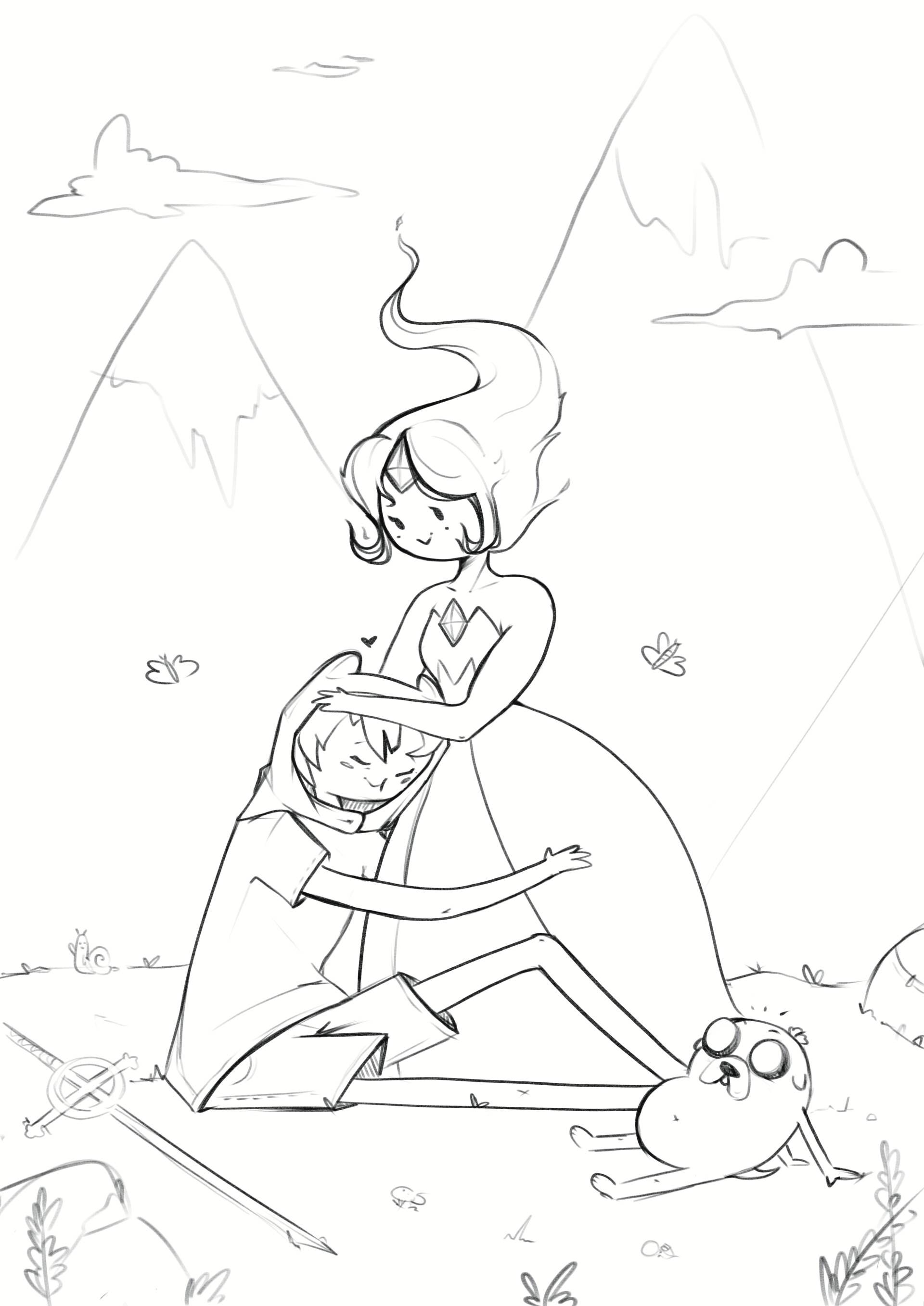 flame princess coloring pages