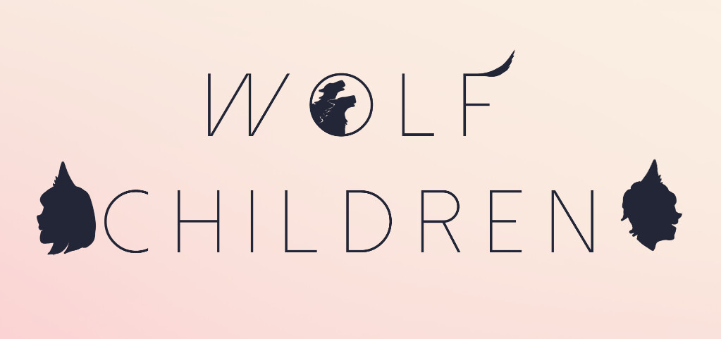 ArtStation - Wolf Children Re-imagined Typography Design